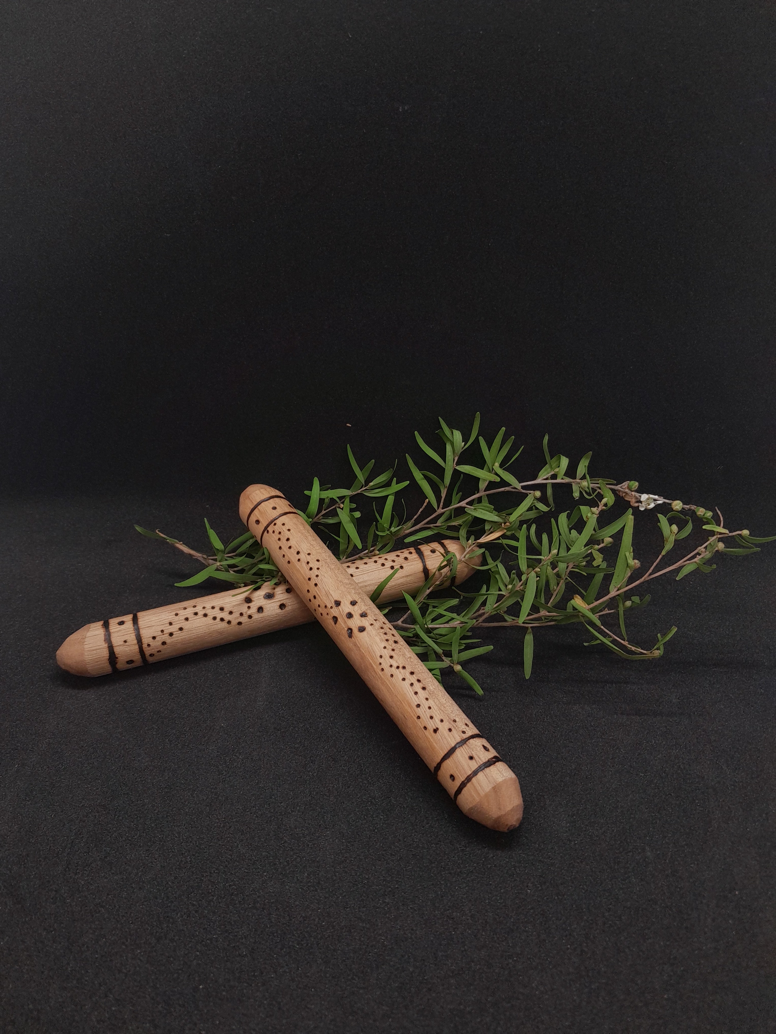 Tasmanian Oak Clap Sticks | Hand-Crafted | Ocher Bee